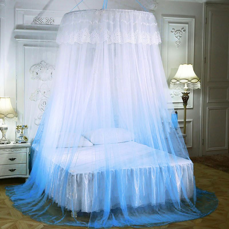 Buy Classic Mosquito Net Double Bed - Romantic Blue Canopy – GB Classic ...